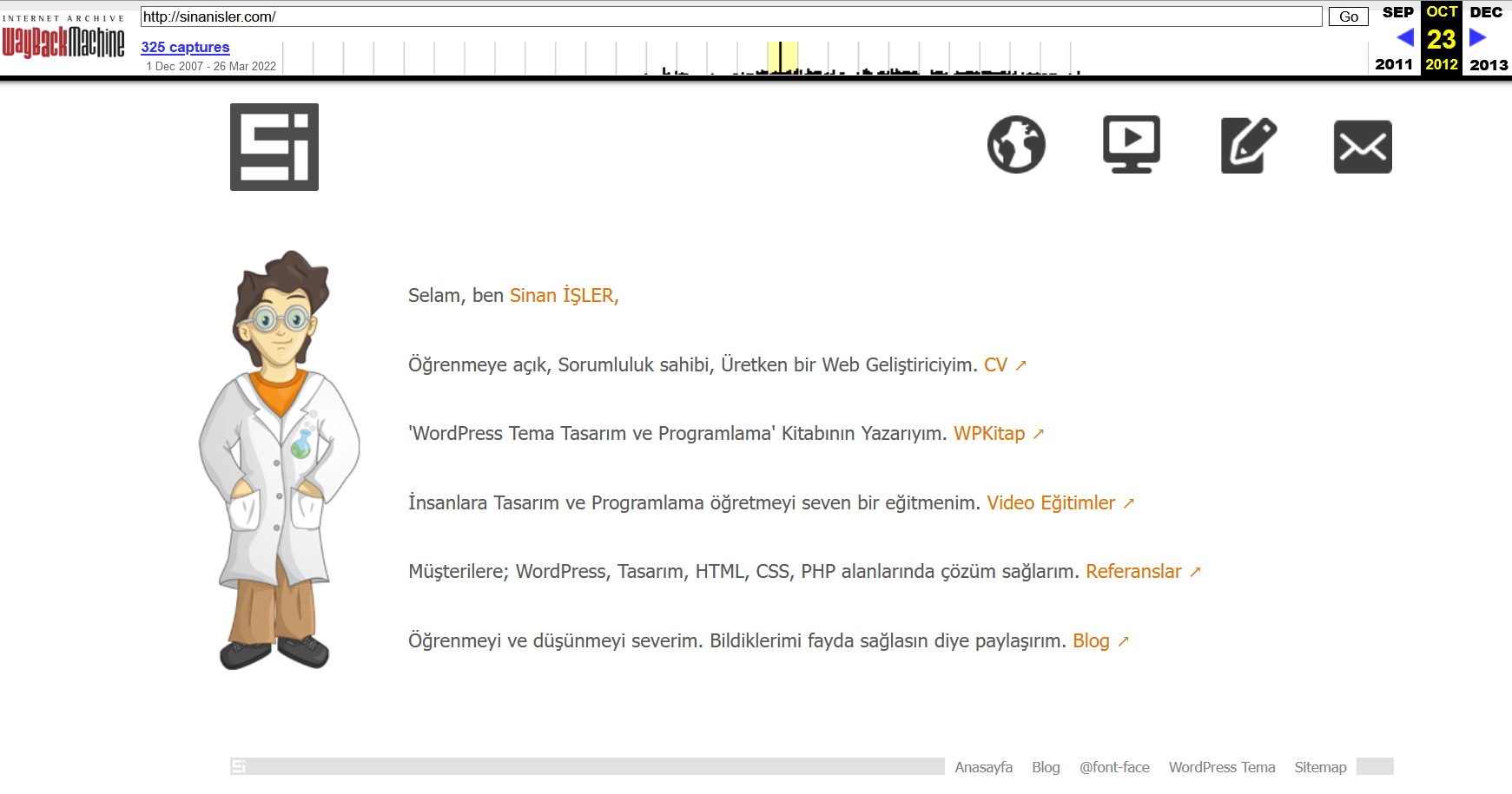 Designing and Coding My Sinanisler.com - Sinan Isler - WordPress Developer