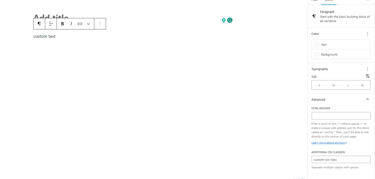 Adding Custom Css Block To Block Editor Sinan Isler Wordpress Developer